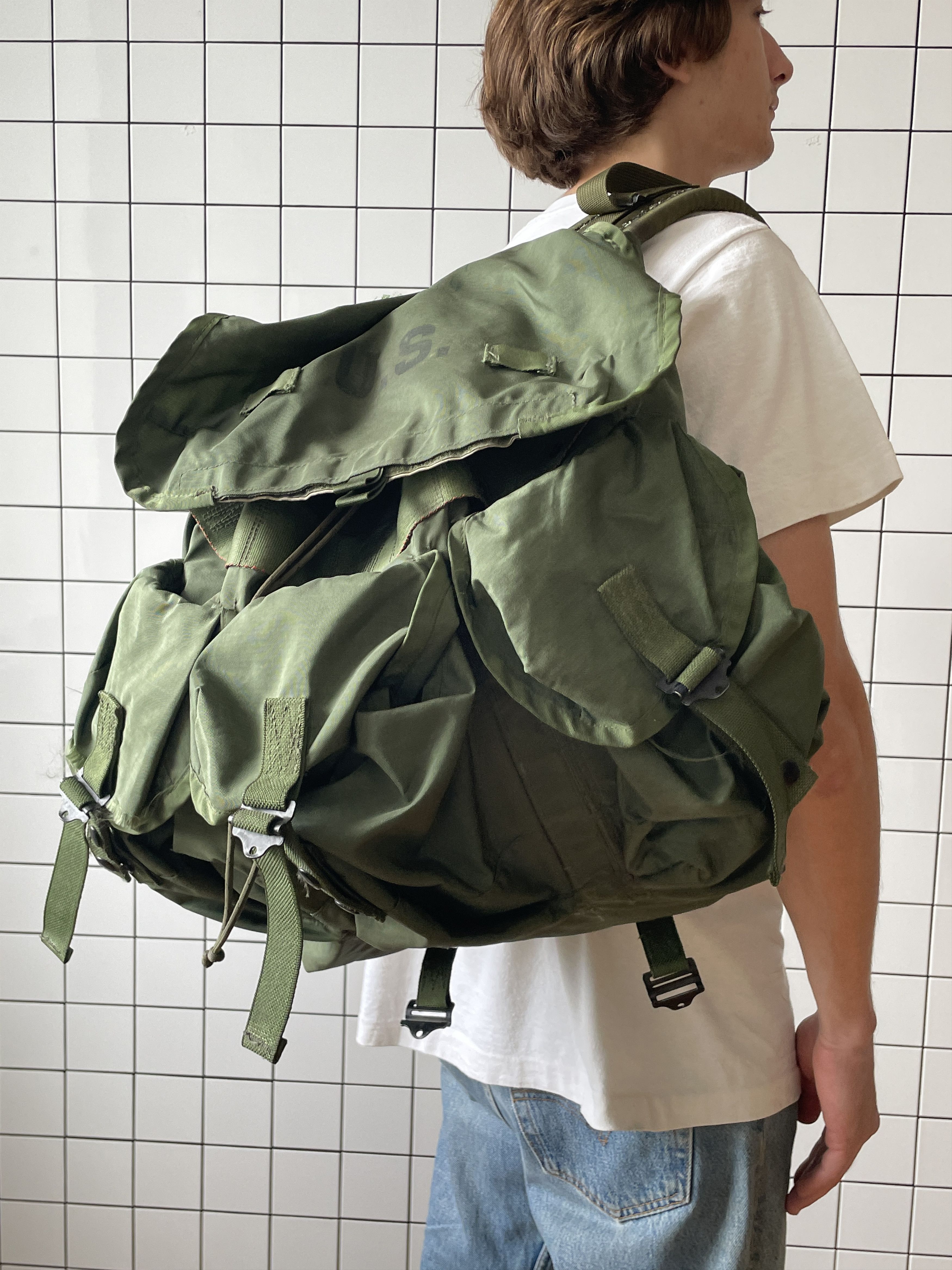 Vintage MIlitary Backpack Field 60s LC-1 US Army Vietnam War A8470 ...
