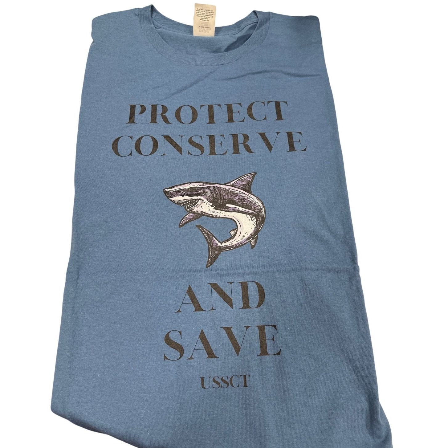 Hanes Protect Conserve Save Shark Tee Large Wildlife Rescue Ocean | Grailed