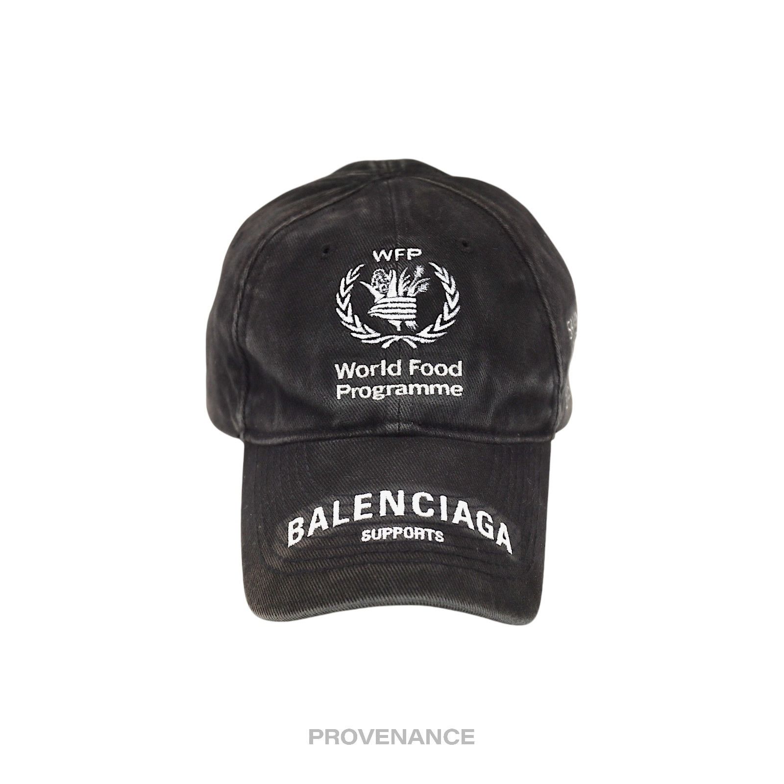 Balenciaga 🔴 Balenciaga WFP World Food Programme Cap - Washed Black ...