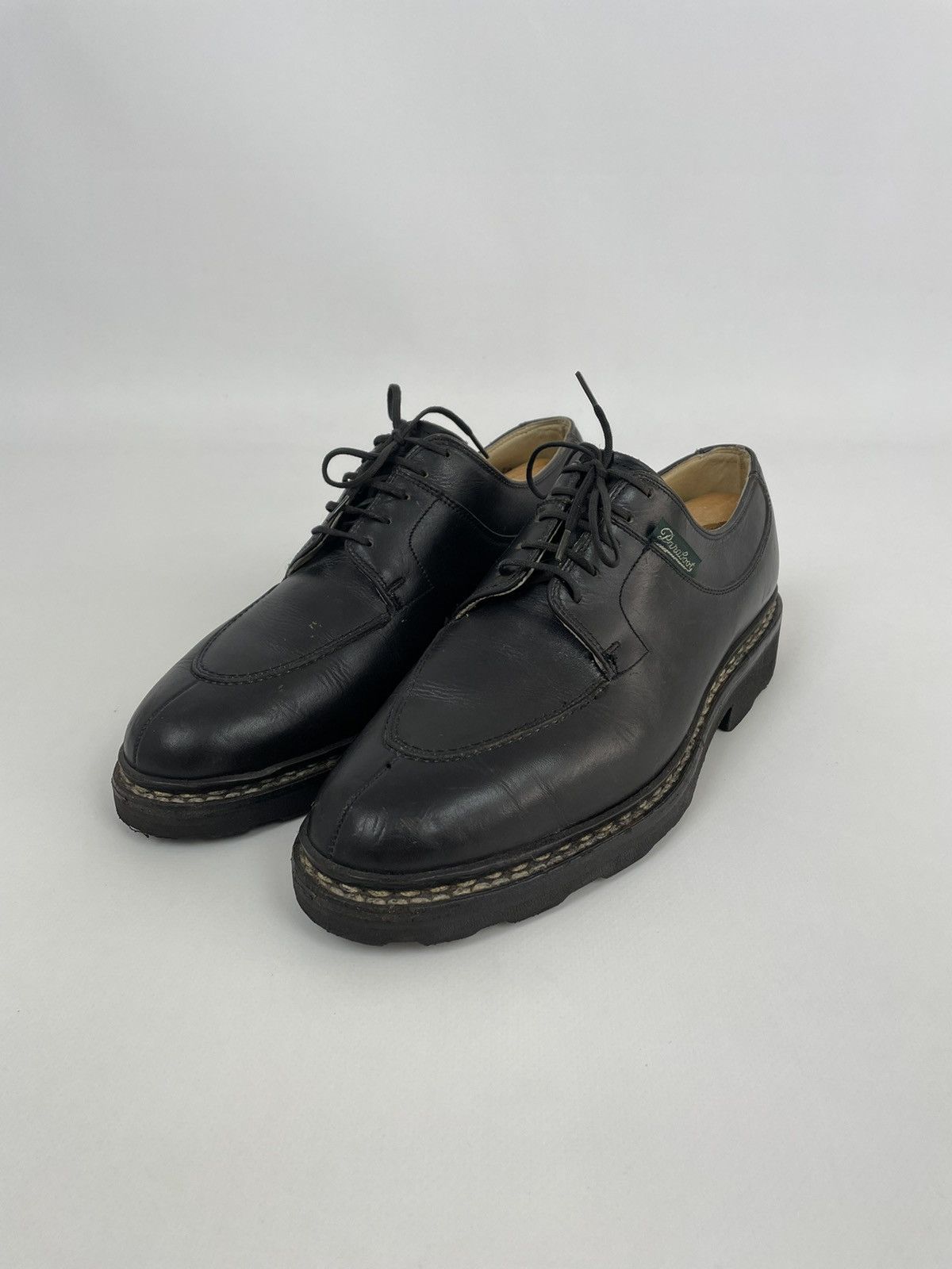 Vintage Paraboot Avignon Griff II Leather Split Toe Derby Shoes | Grailed
