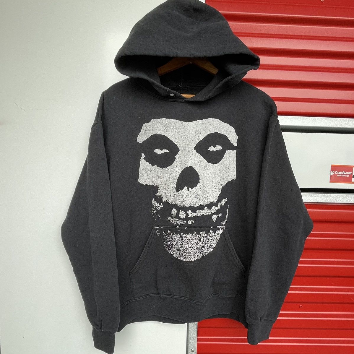 Vintage RARE Vintage Misfits Big Skull Face Logo Hoodie Grunge Punk ...