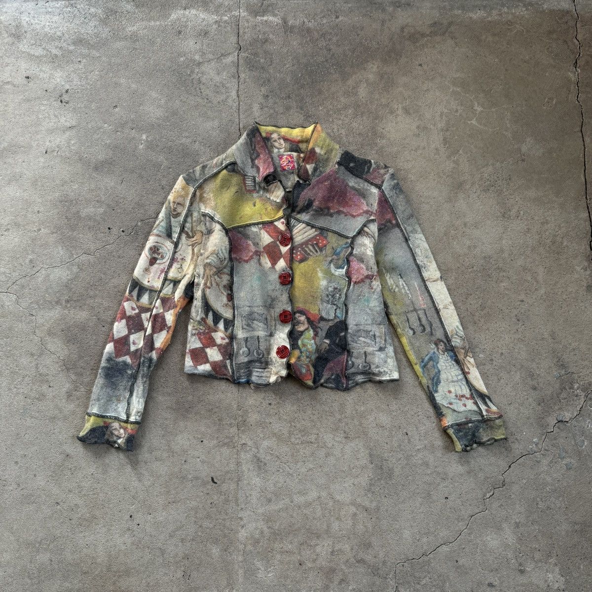 Archival Clothing Aventures Des Toiles Art Print Wool Jacket | Grailed