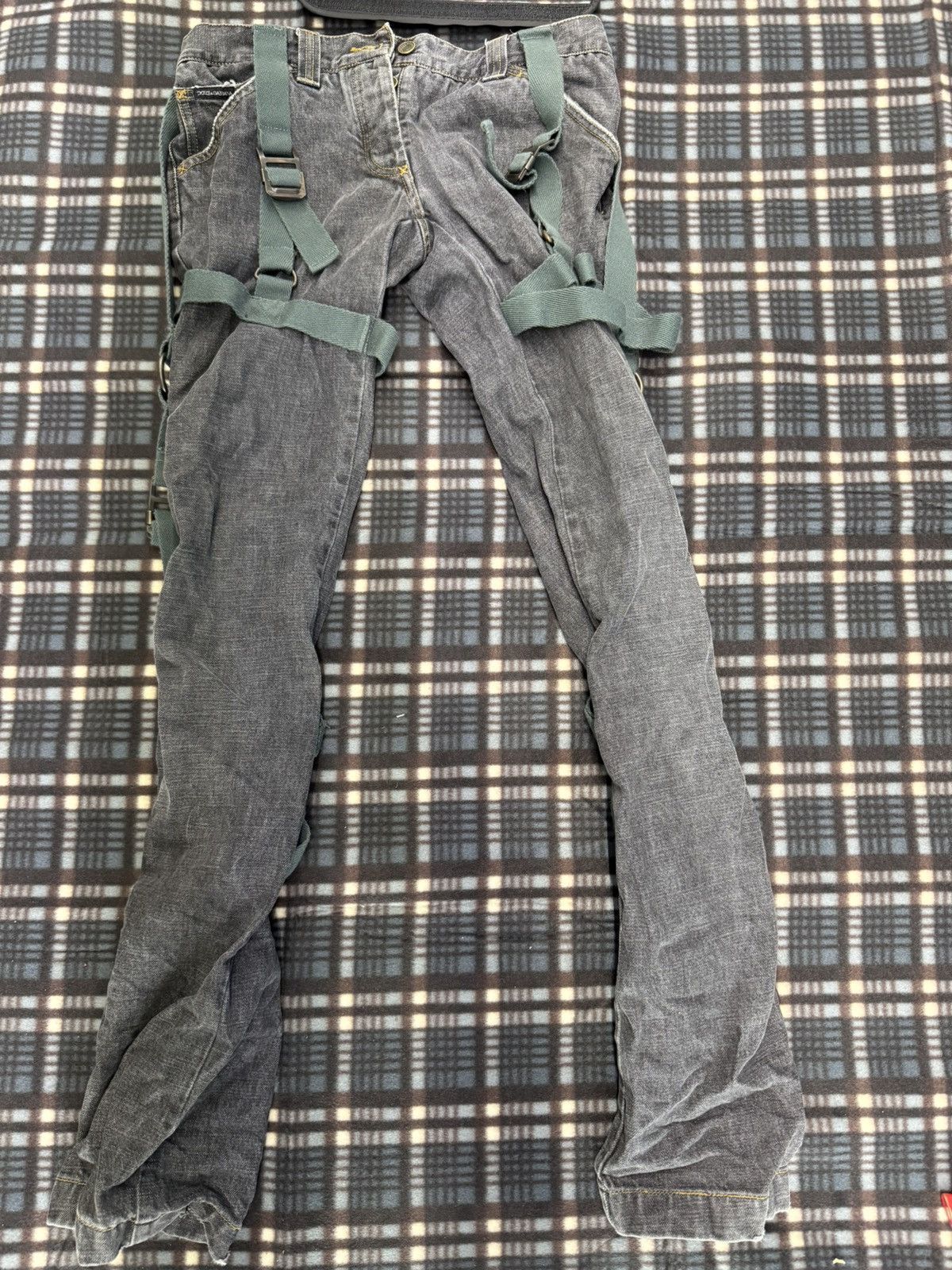 Dolce & Gabbana Dolce & Gabbana AW03 Bondage Denim Jeans | Grailed