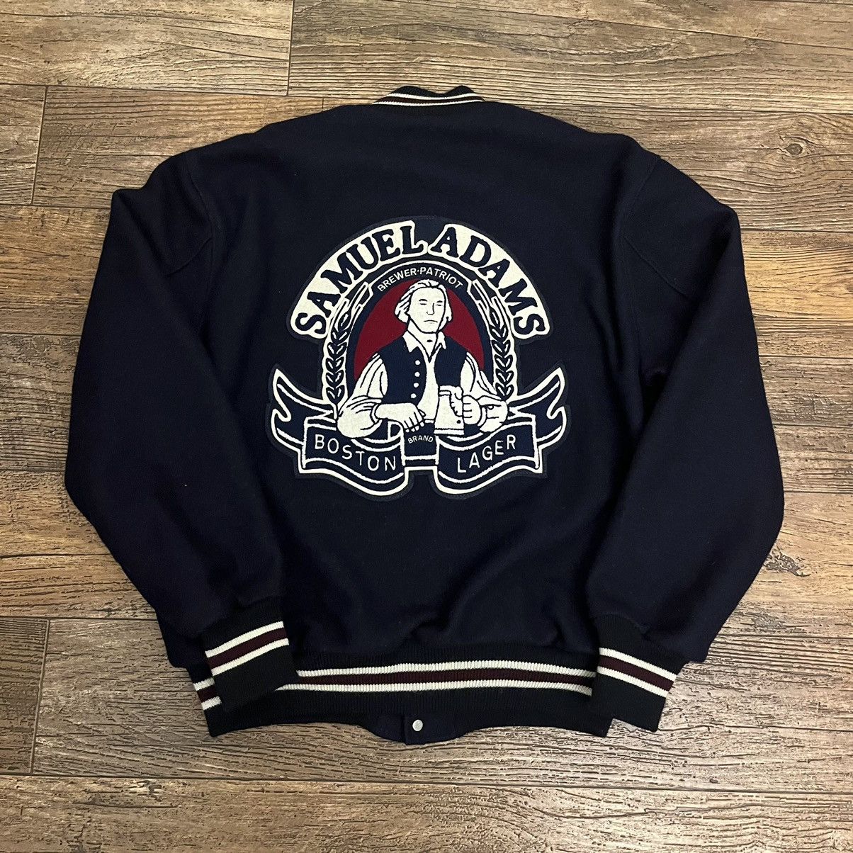 Delong Vintage 90’s Samuel Adams Boston Lager Letterman Jacket | Grailed