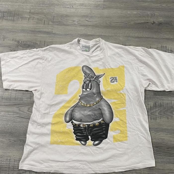 Vintage Vintage Y2k 2 pat Patrick star SpongeBob thug life T-shirt ...