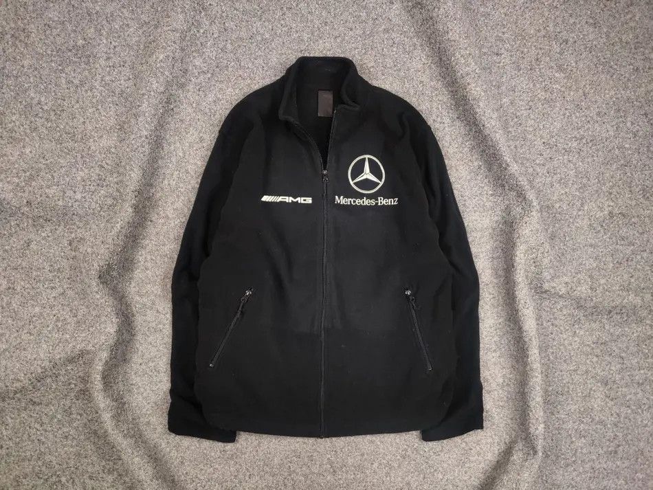 Vintage Vintage Mercedes-Benz AMG Light Zip Fleece Racing Jacket | Grailed