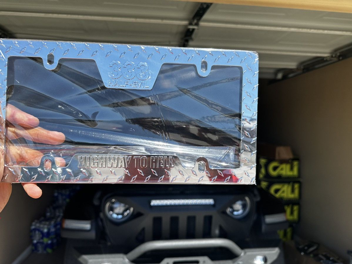Half Evil HALF EVIL LICENSE PLATE | Grailed