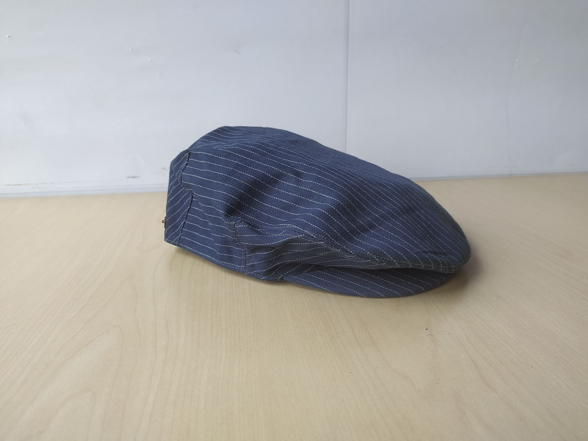 RRL Ralph Lauren Double RL Striped Denim Newsboy Cap | Grailed