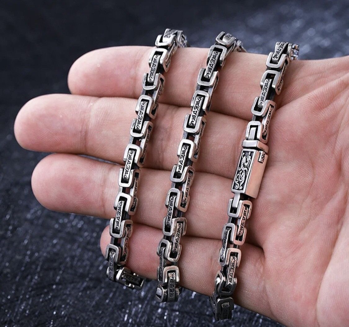 Chain × Cuban Link Chain × Streetwear Dragon Square Chain Necklace ...