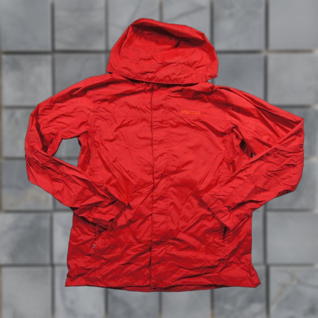 Marmot Marmot Lightweight Hooded Windbreaker Jacket Mens Large Red Full ...
