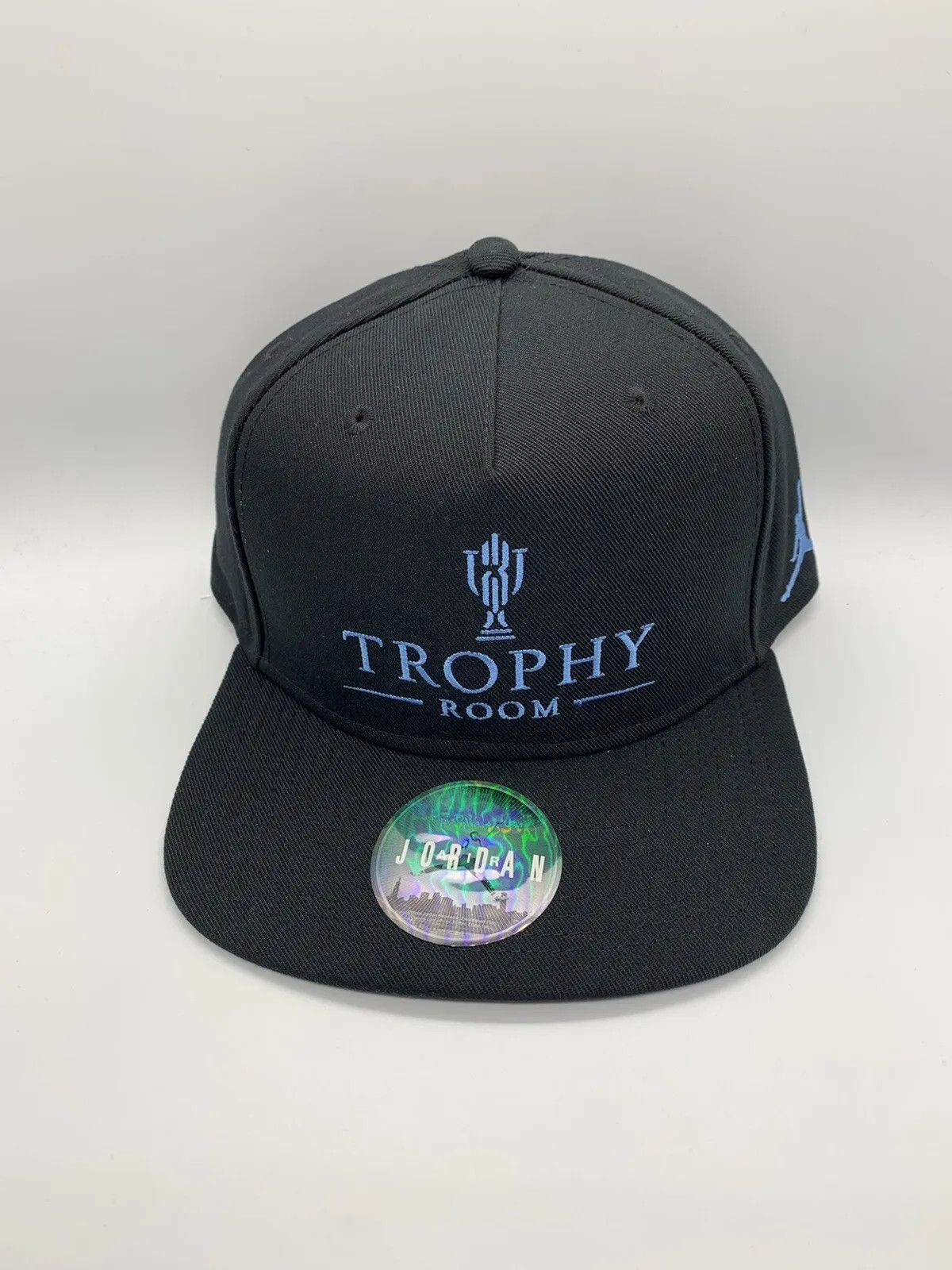 Jordan Brand Jordan Trophy Room Script Black Navy Hat Snapback Cap ...