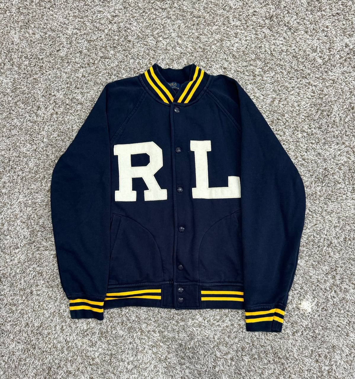 Polo Ralph Lauren Polo Ralph Lauren RL Fleece Letterman Baseball Jacket ...