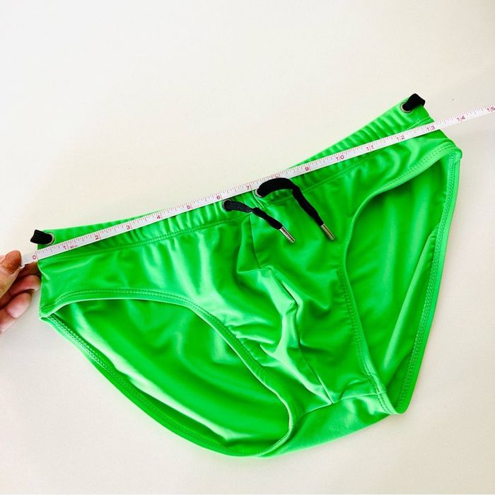 Nordstrom UXH Green Black Speedo Swimsuit Bikini Low Rise Swim Brief ...