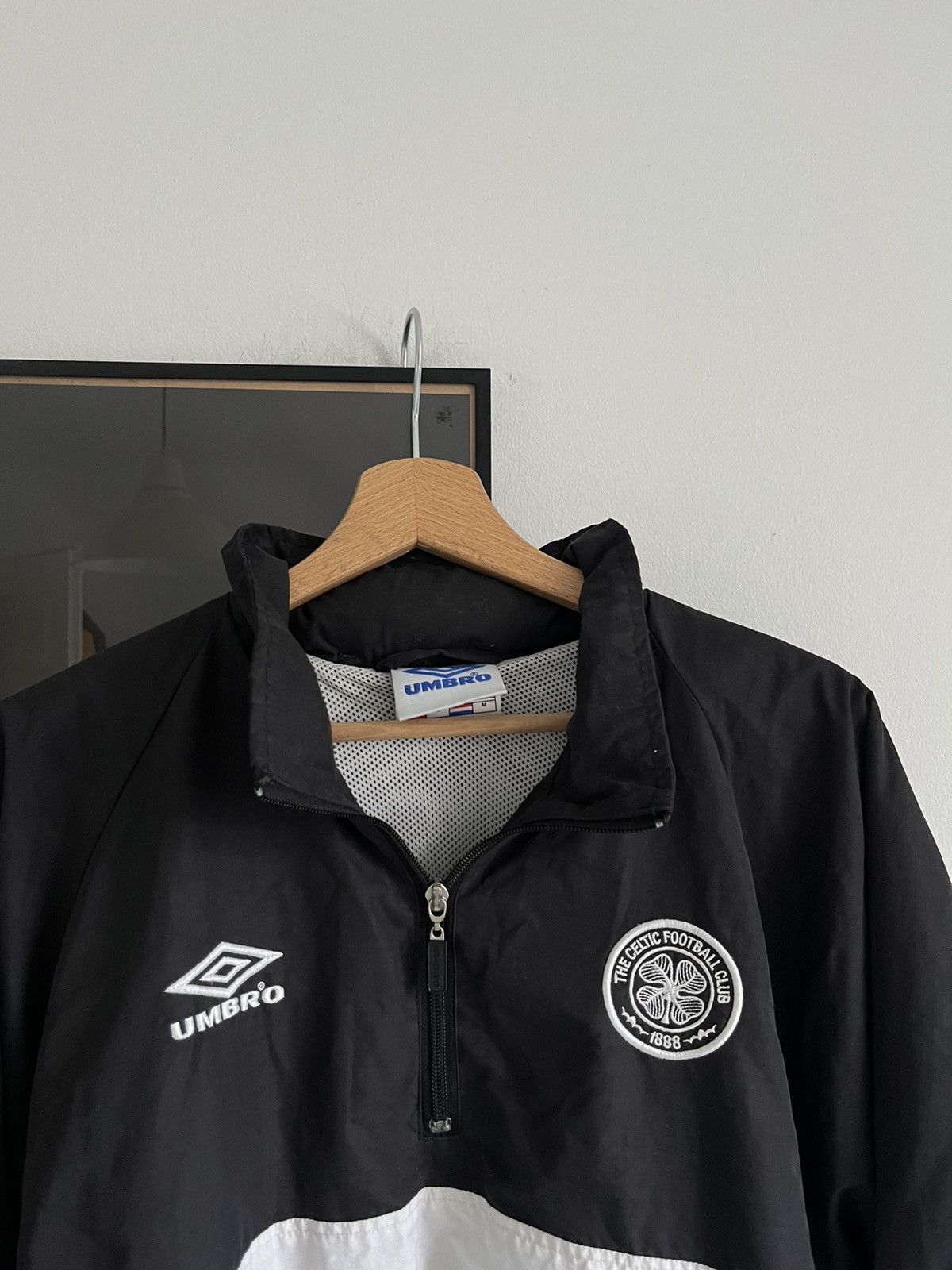 Umbro × Vintage FC Celtic 1990's training football soccer rain jacket ...