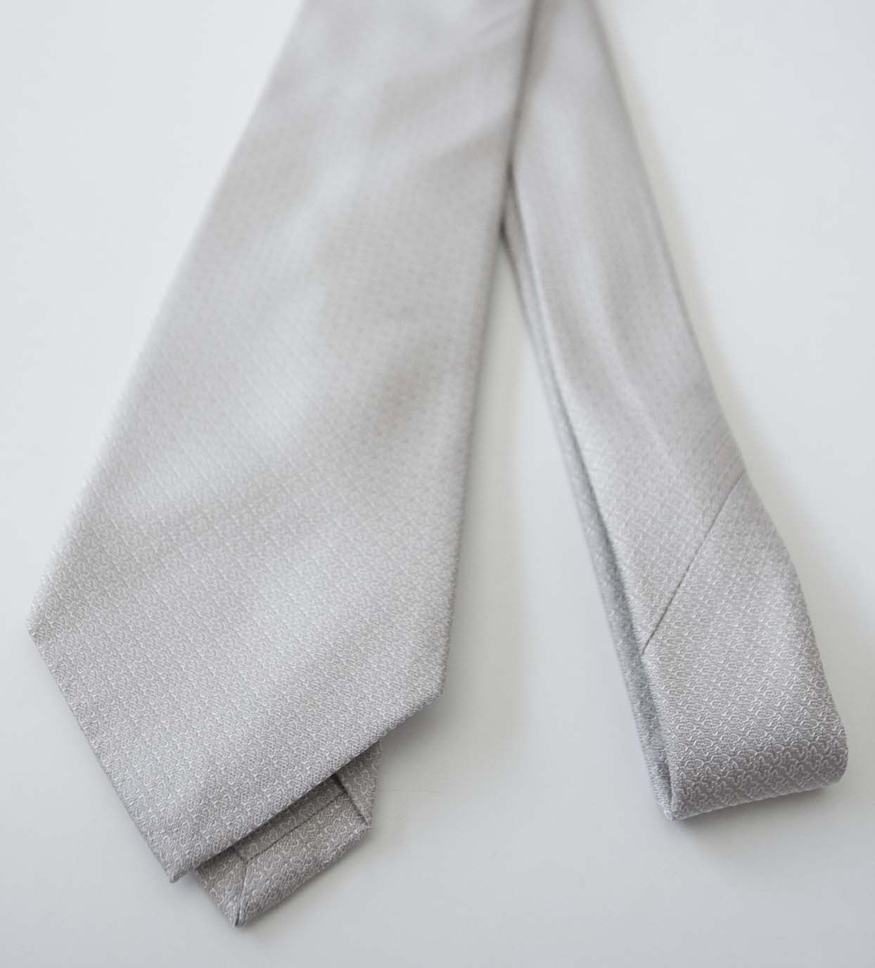 Calabrese Calabrese Napoli Dal 1924 Tie Silk Made in Italy Pale Gray ...