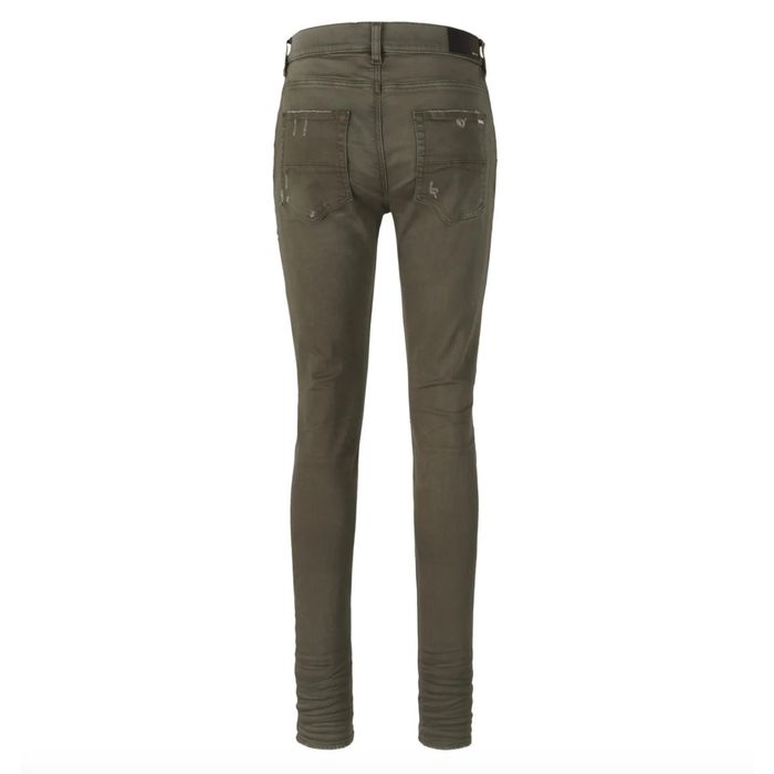 Amiri Amiri MX1 Bandana Patch Jeans Military Green | Grailed