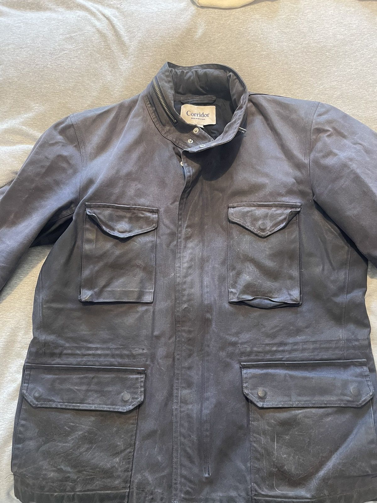 Corridor Corridor NYC Navy Waxed Cotton M65 | Grailed