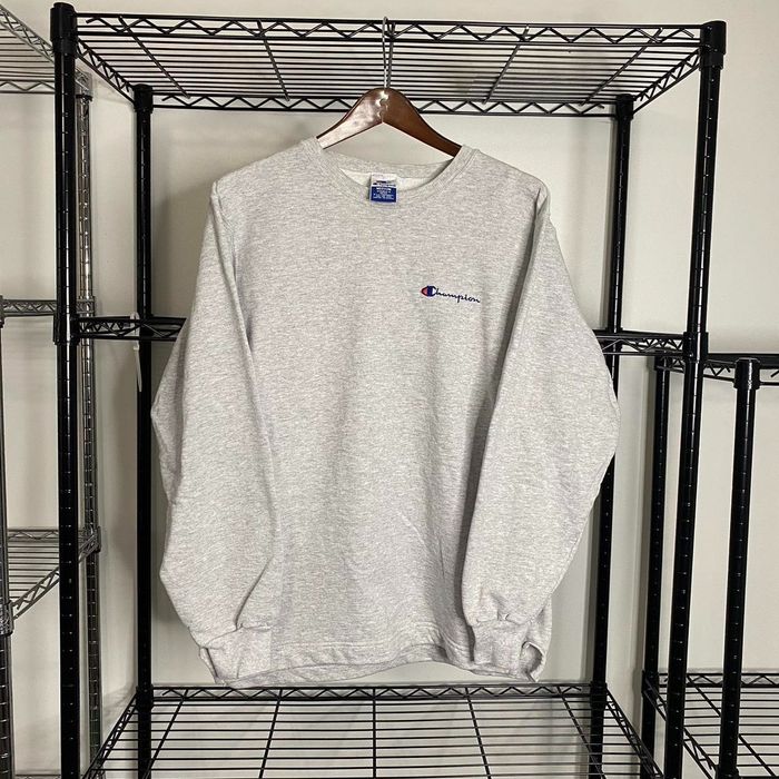 Champion Vintage 90s champion script spell out logo grey | Grailed