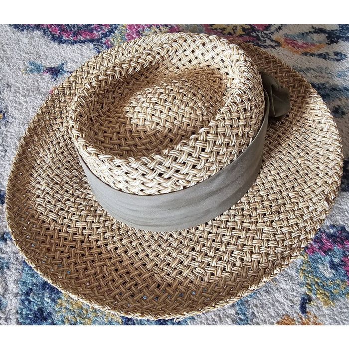 Other Summer Rules by Firethorn FastTab Womans Straw Hat Green Bow ...