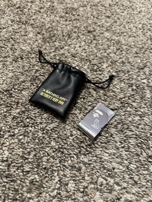 Bape Bape OVO Ape Head Silver Metal Money Clip | Grailed