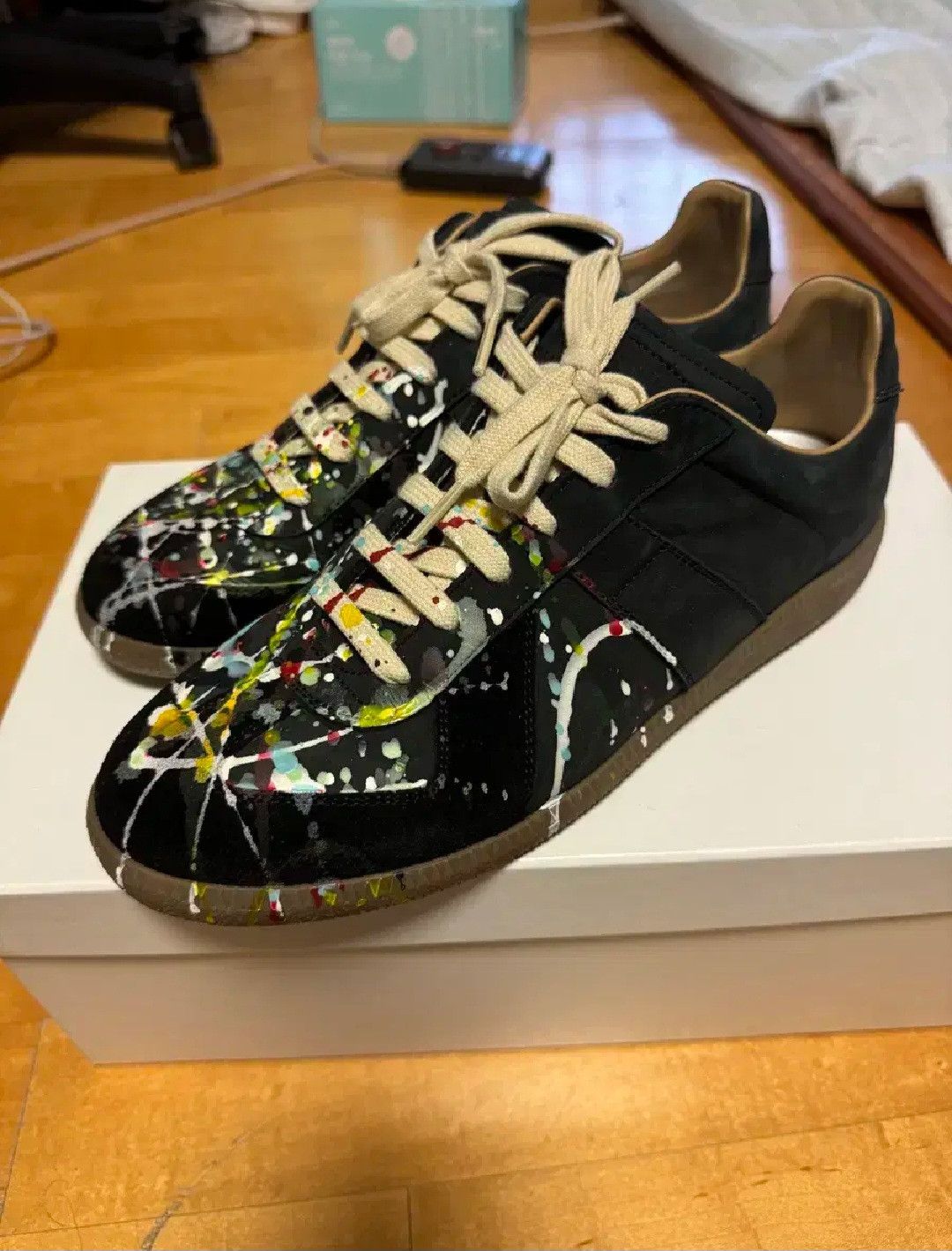 Maison Margiela Maison Margiela Paint Splatter GATs | Grailed