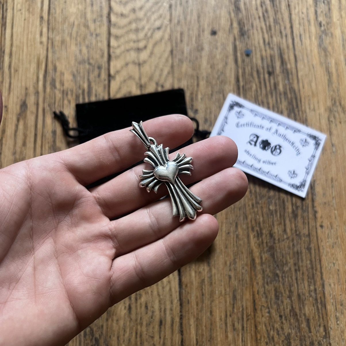 A&G Rock A&G Rock N Roll Couture Heart Cross Pendant | Grailed