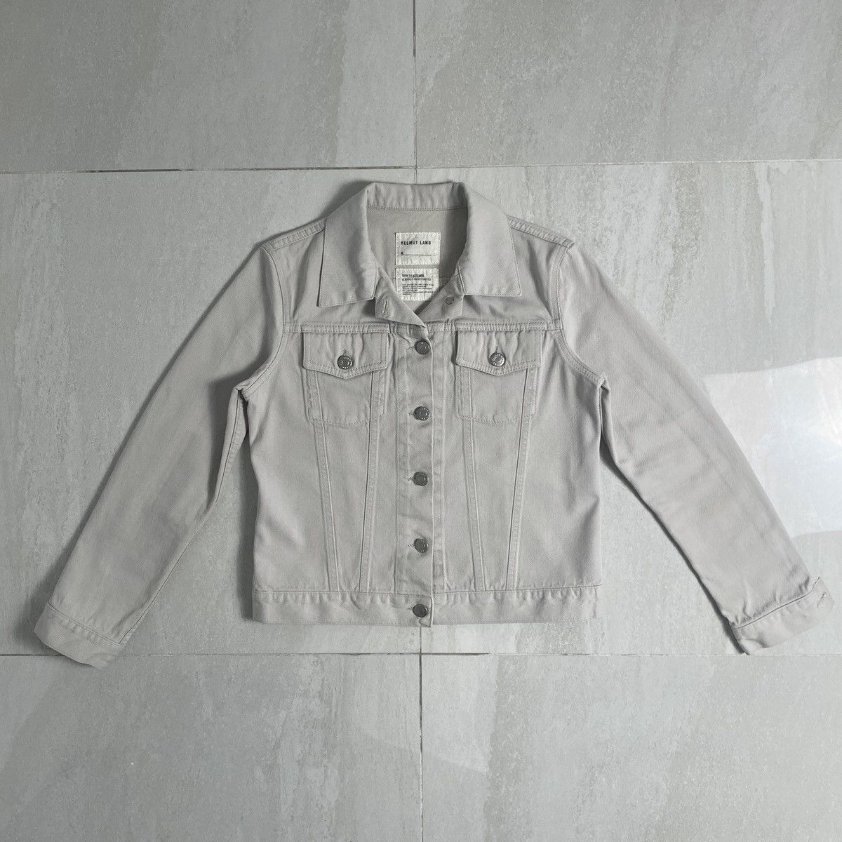 Archival Clothing SS02 Helmut Lang raw silk denim jacket | Grailed