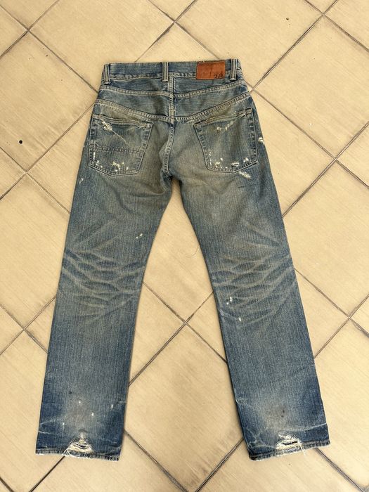 Anachronorm Anachronorm Japan Muddy Denim Selvedge Distressed Jeans ...