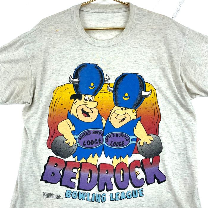 Vintage Vintage The Flintstones Bedrock Bowling T-Shirt Size Large 1994 ...