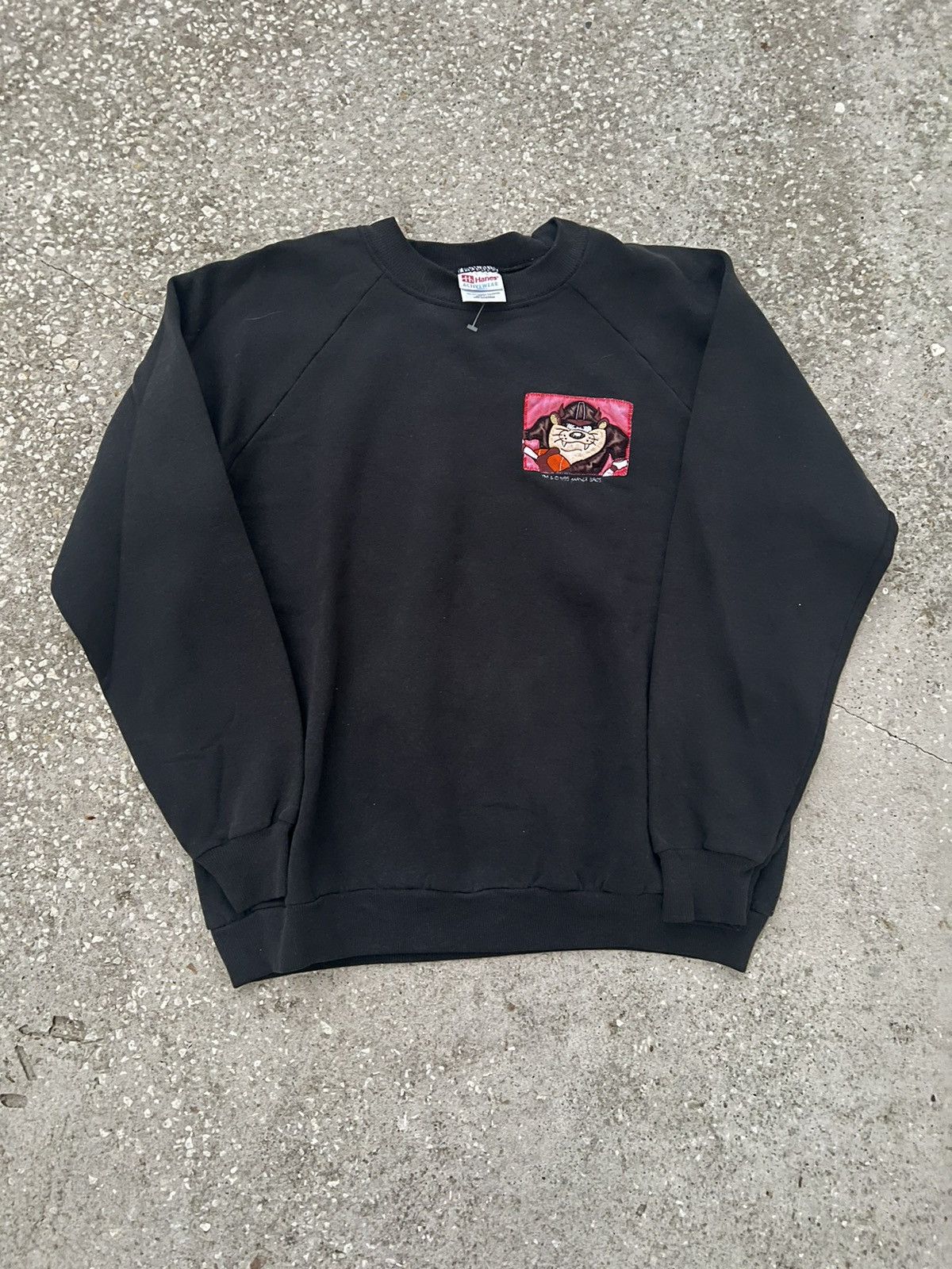 Vintage 1995 Looney Tunes Taz Football Crewneck | Grailed