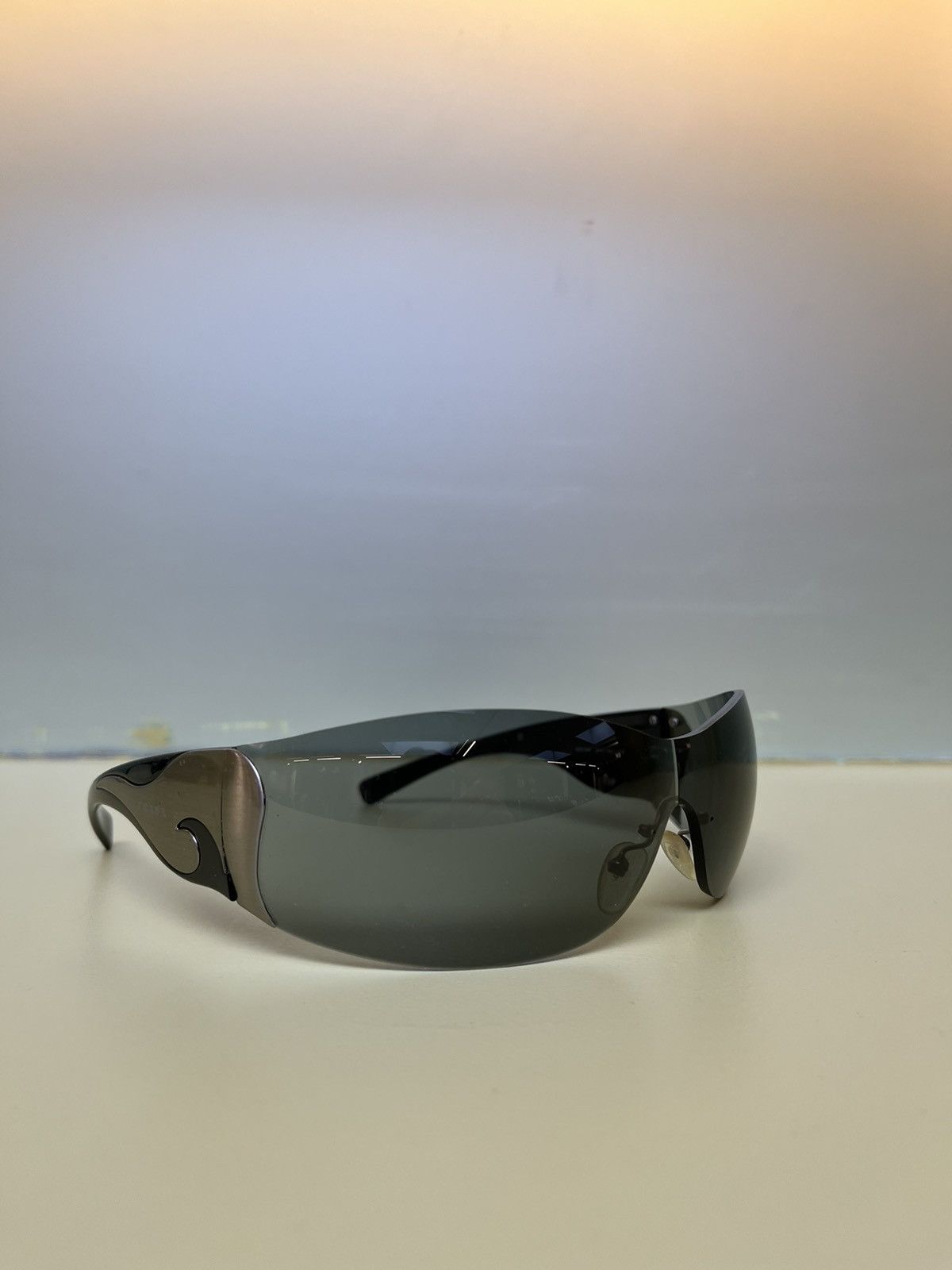Prada Prada SPR 58F 2005 Chrome Flame Sunglasses | Grailed