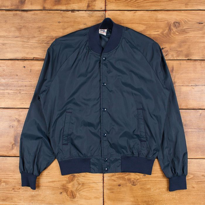 Chalk Line Vintage Chalk Line Bomber Jacket L 80s USA Made Blue Snap ...