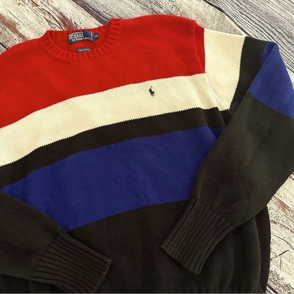 Polo Ralph Lauren Vintage Polo Ralph Lauren Colorblock Sweater | Grailed