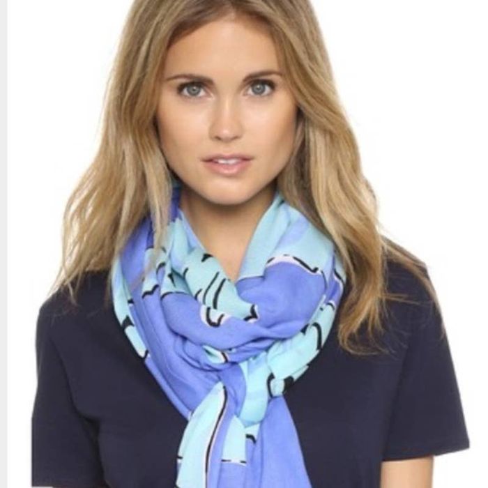 Kate Spade Kate Spade Womens Scarf Seahorse Sarong Adventure Blue Beach ...