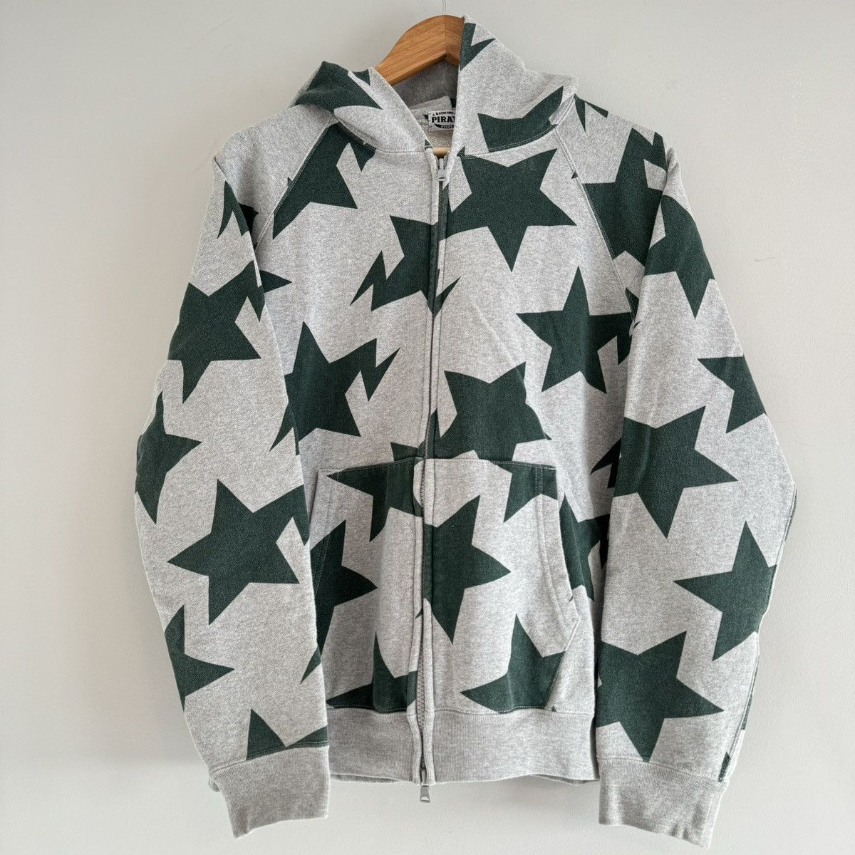 Bape OG Bape Pirate Store Sta Pattern Zip Up Hoodie | Grailed