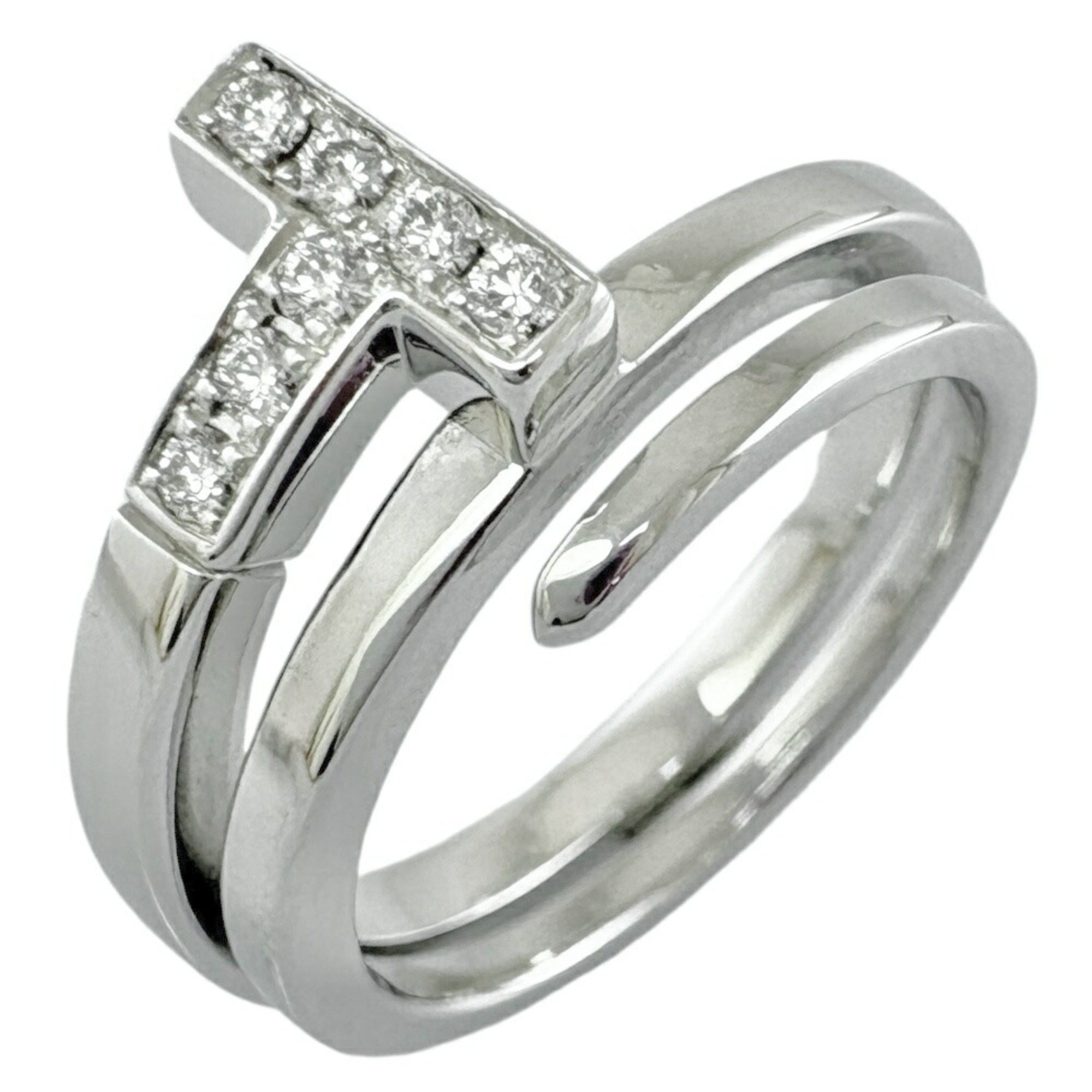 Tiffany Co. Tiffany T Square Wrap Ring Size 13.5 18K Gold Diamond Women s TIFFANY Co. Grailed
