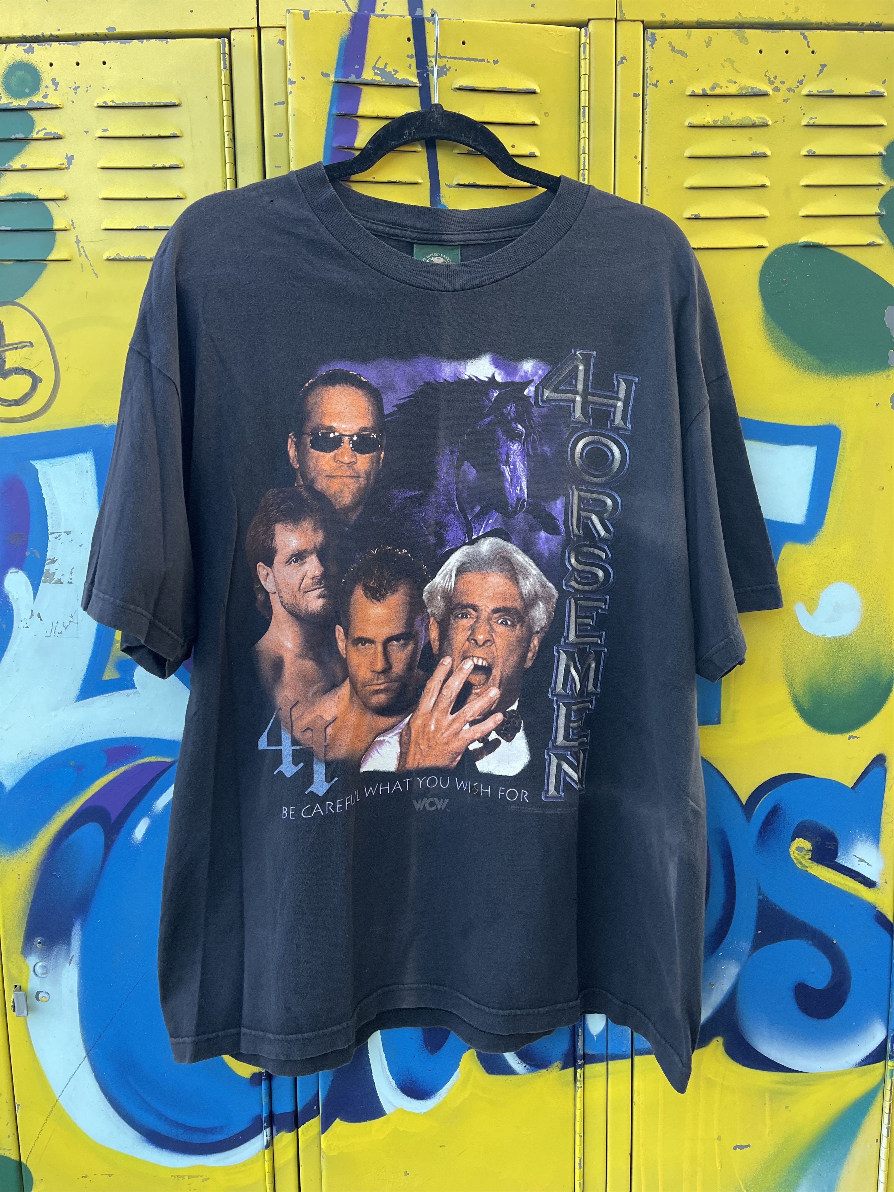 Vintage × Wcw/Nwo × Wwf 1998 WCW The Four Horsemen T-shirt | Grailed