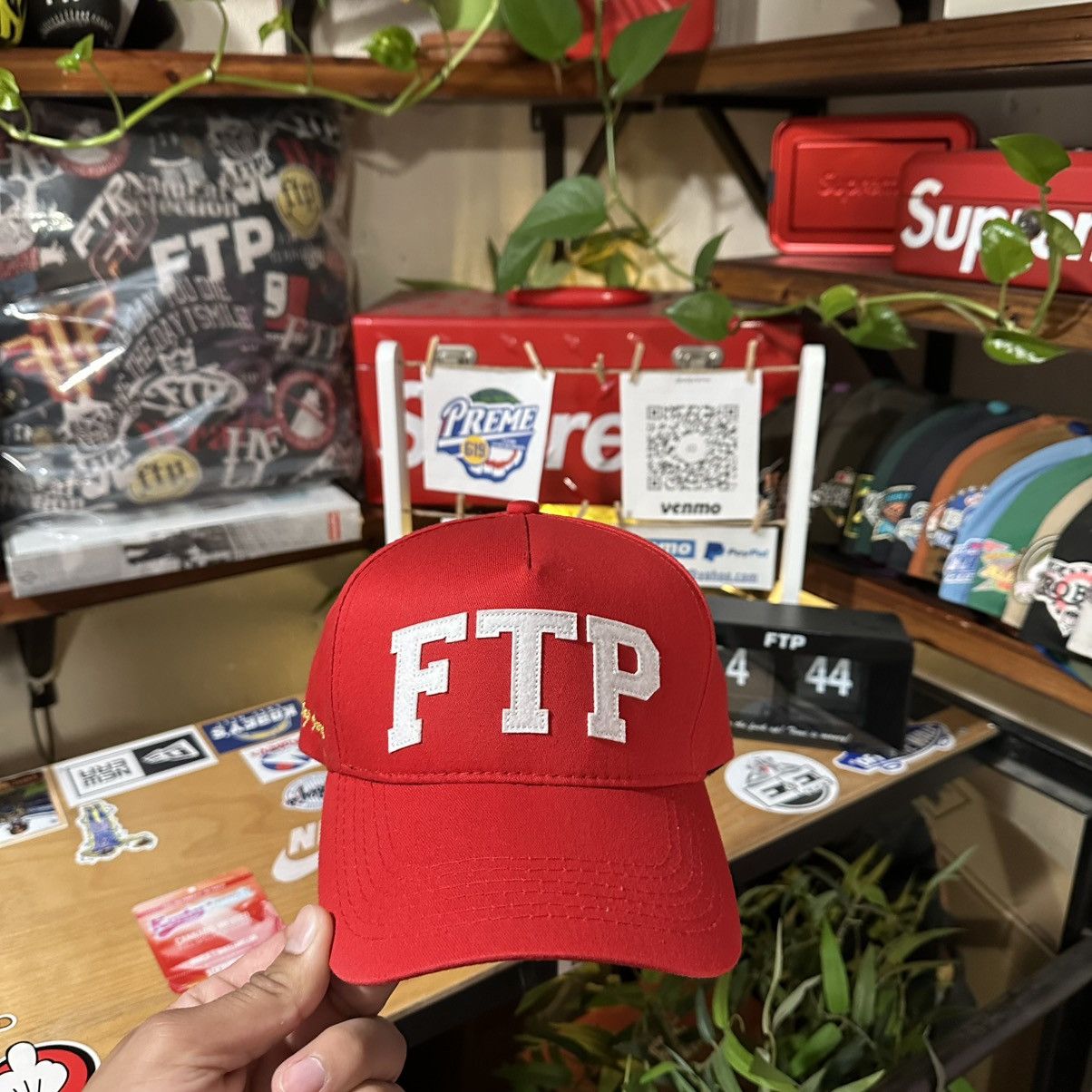 Fuck The Population Ftp arch logo hat red | Grailed