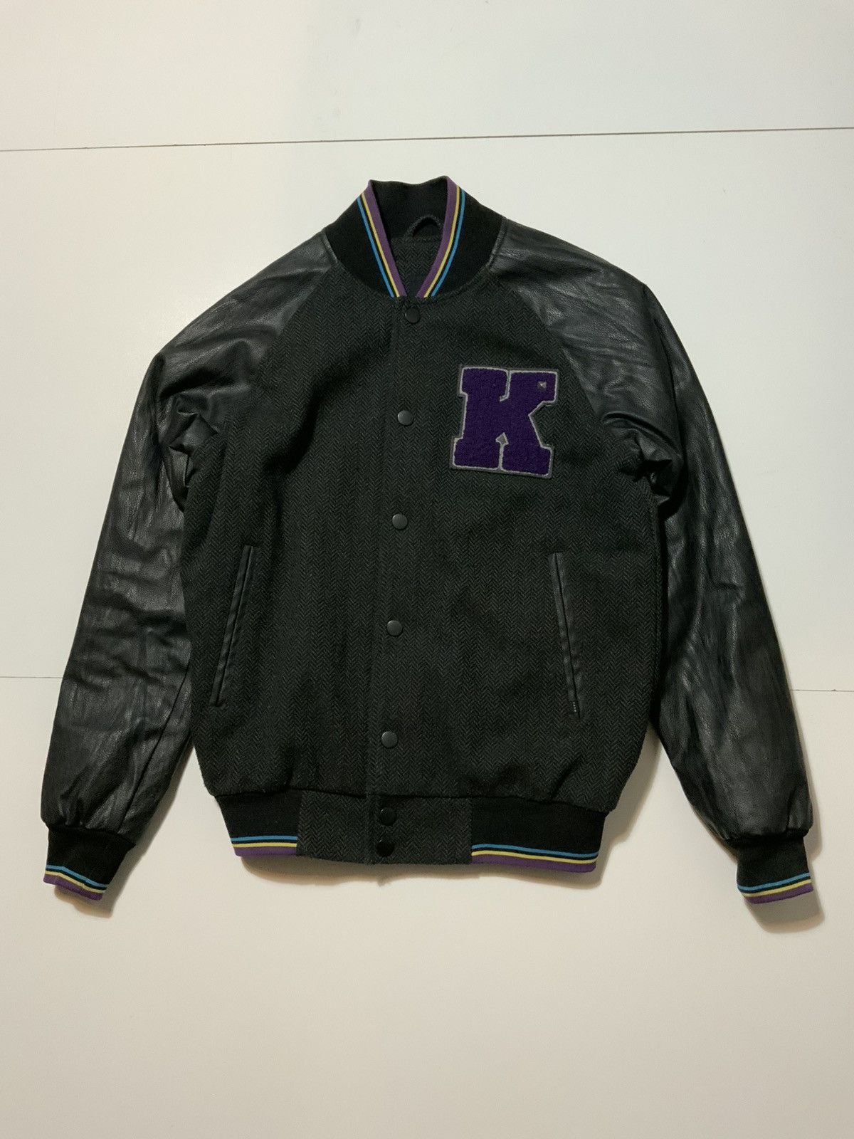 KREW Kr3w Herringbone Skate Terry Kennedy Letterman Jacket | Grailed