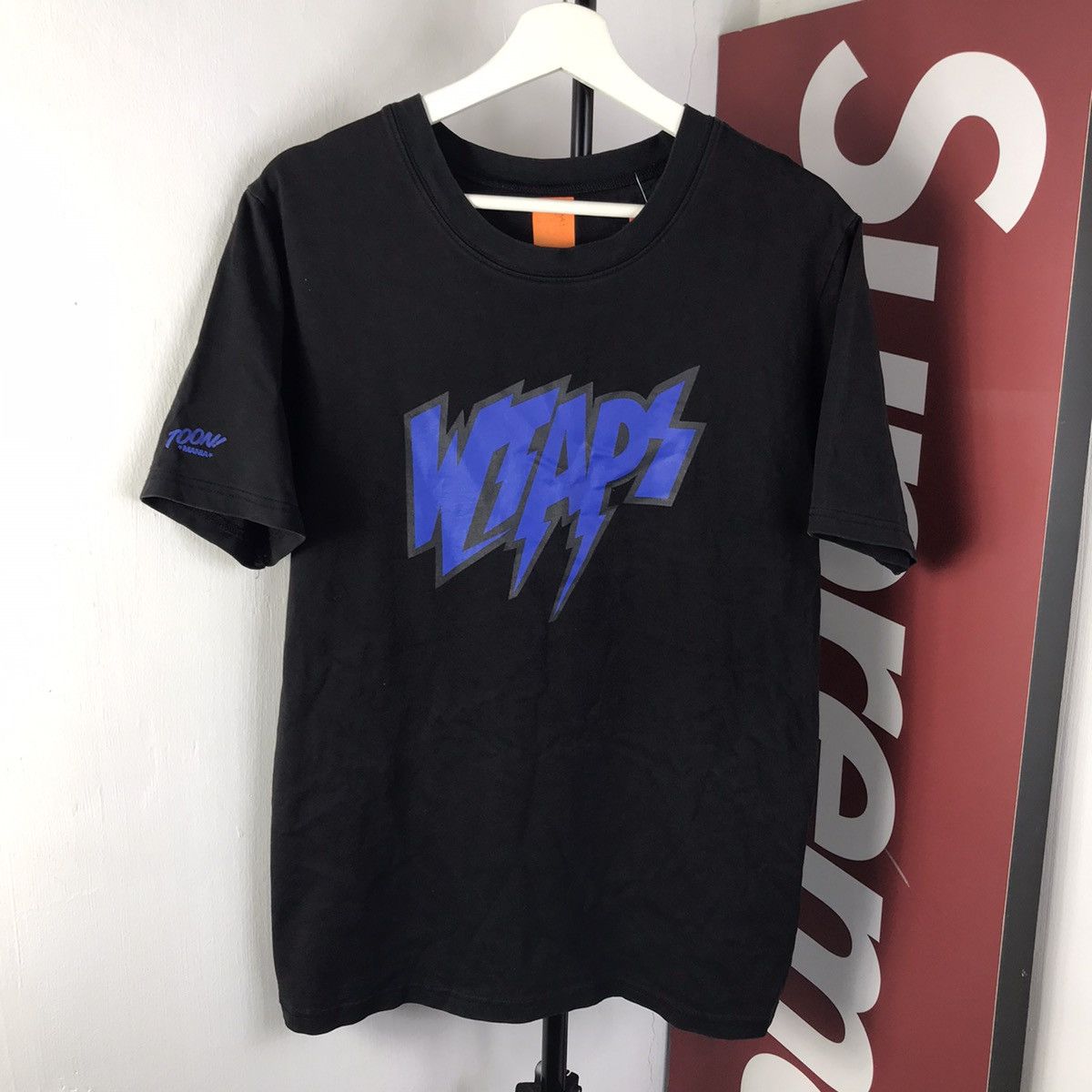 Wtaps Vintage Wtaps Spellout black logo Version T-shirt | Grailed