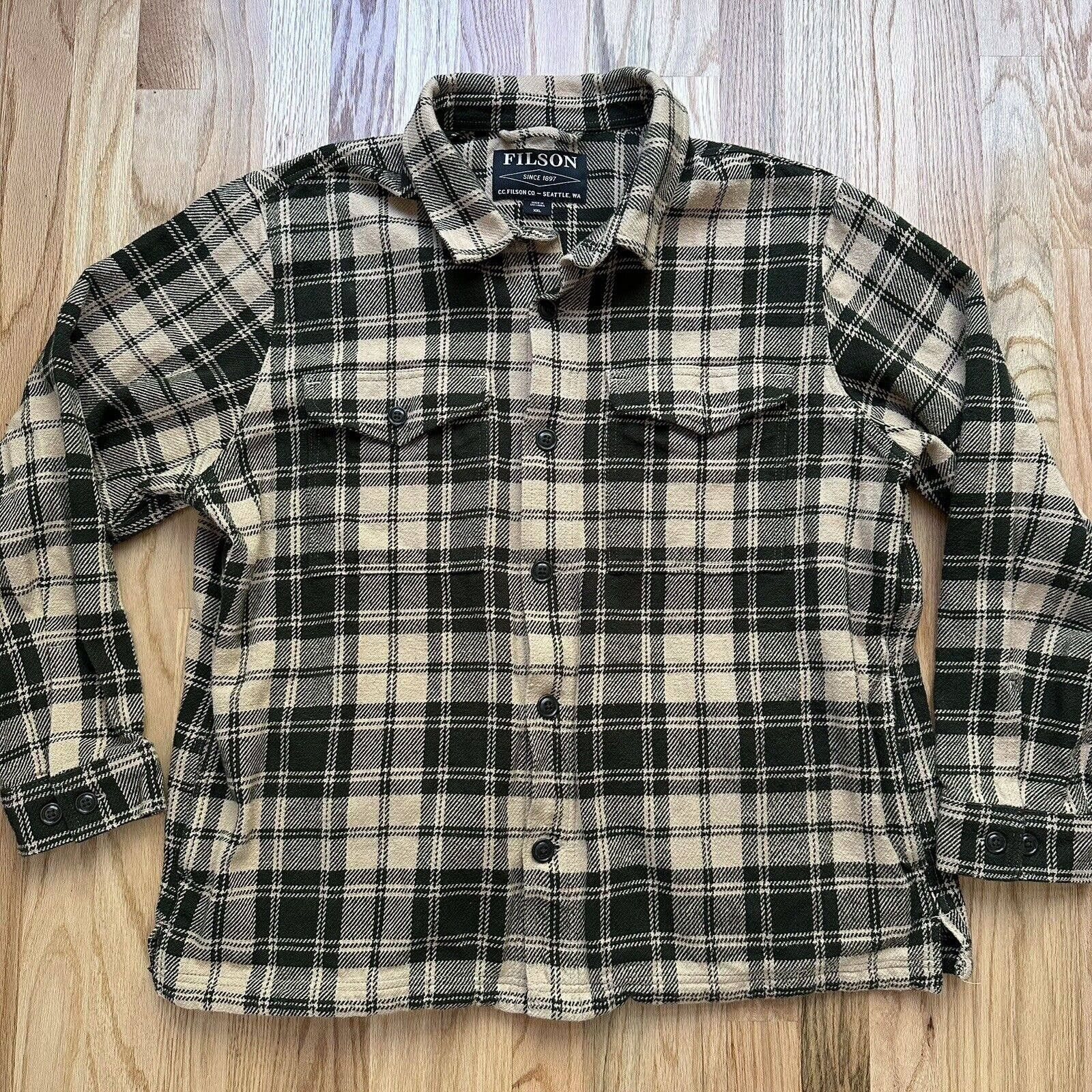 Filson Mens Filson Deer Island Button Up Jac-Shirt Shirt Jacket 2XL ...