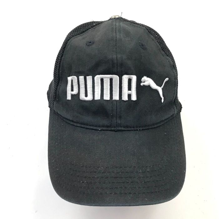 Puma Puma Hat Cap Stretch Fit Black White Trucker Adjustable ...