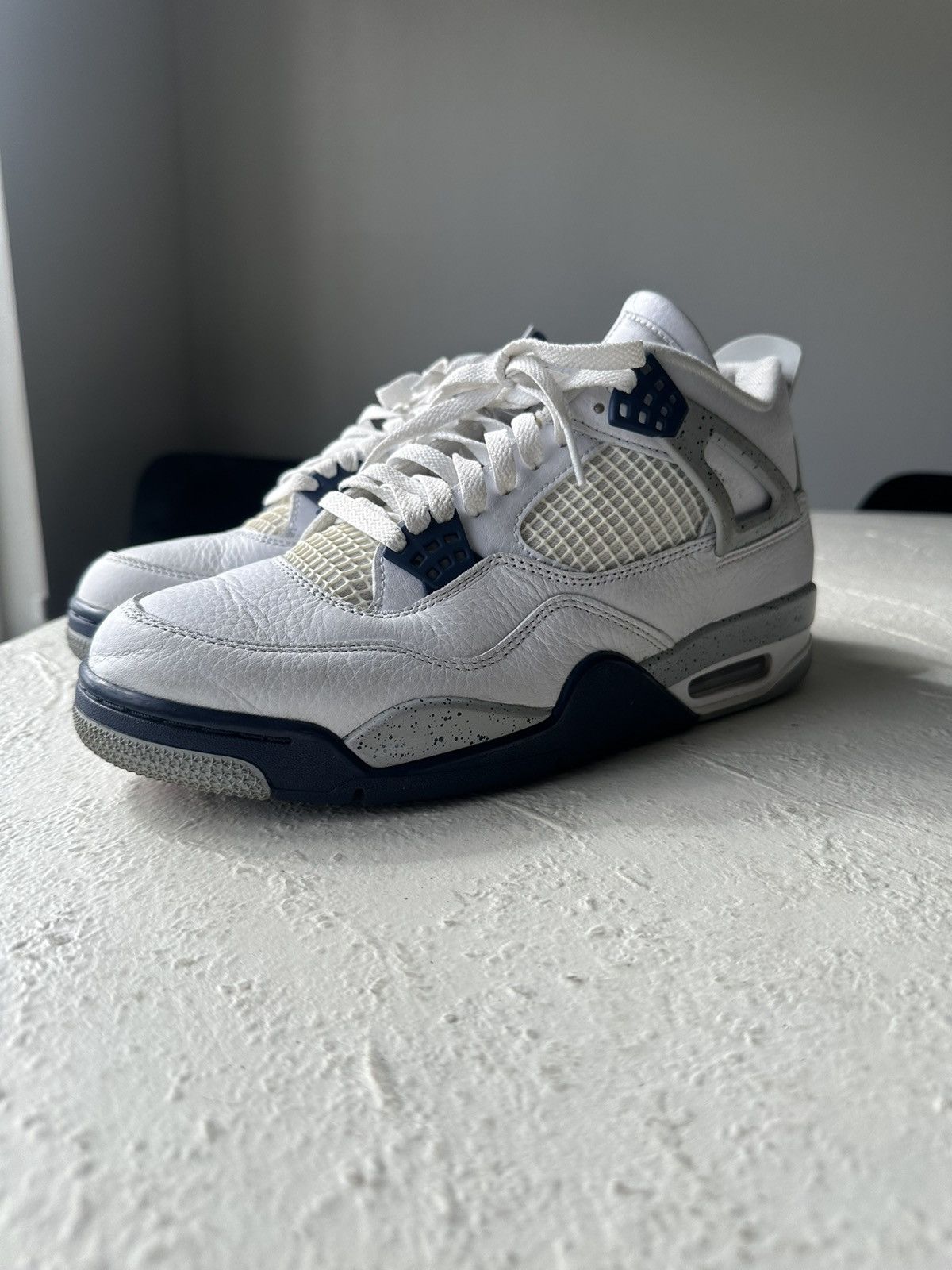Nike Jordan 4 midnight navy | Grailed