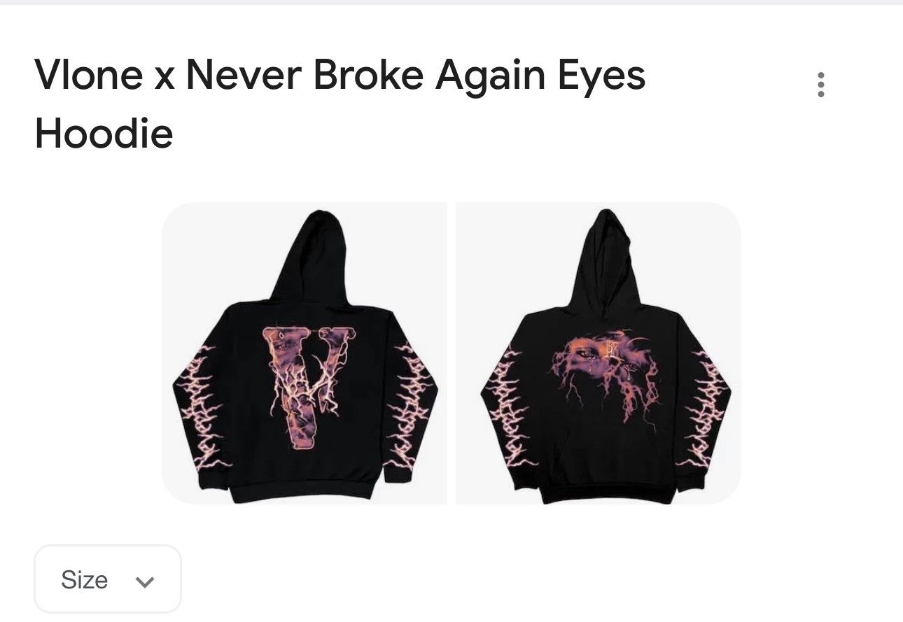 Vlone VLONE X NBA YOUNGBOY “Eyes” Hoodie | Grailed