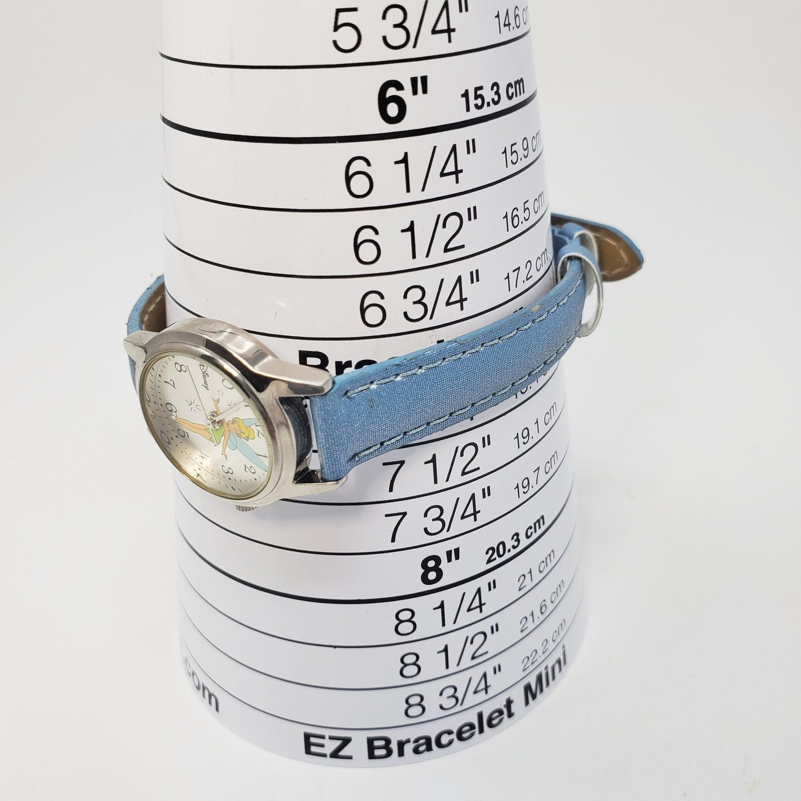 Disney Disney Tinker Bell Silver Toned Analog Watch Blue Women's | Grailed