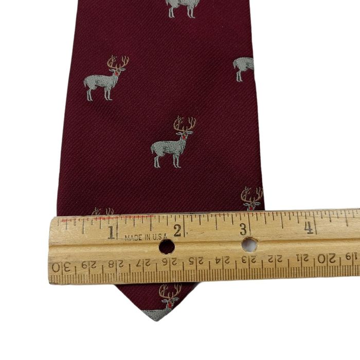 Unlisted Tyler Ties Burgundy Moose Tie Necktie Standard | Grailed