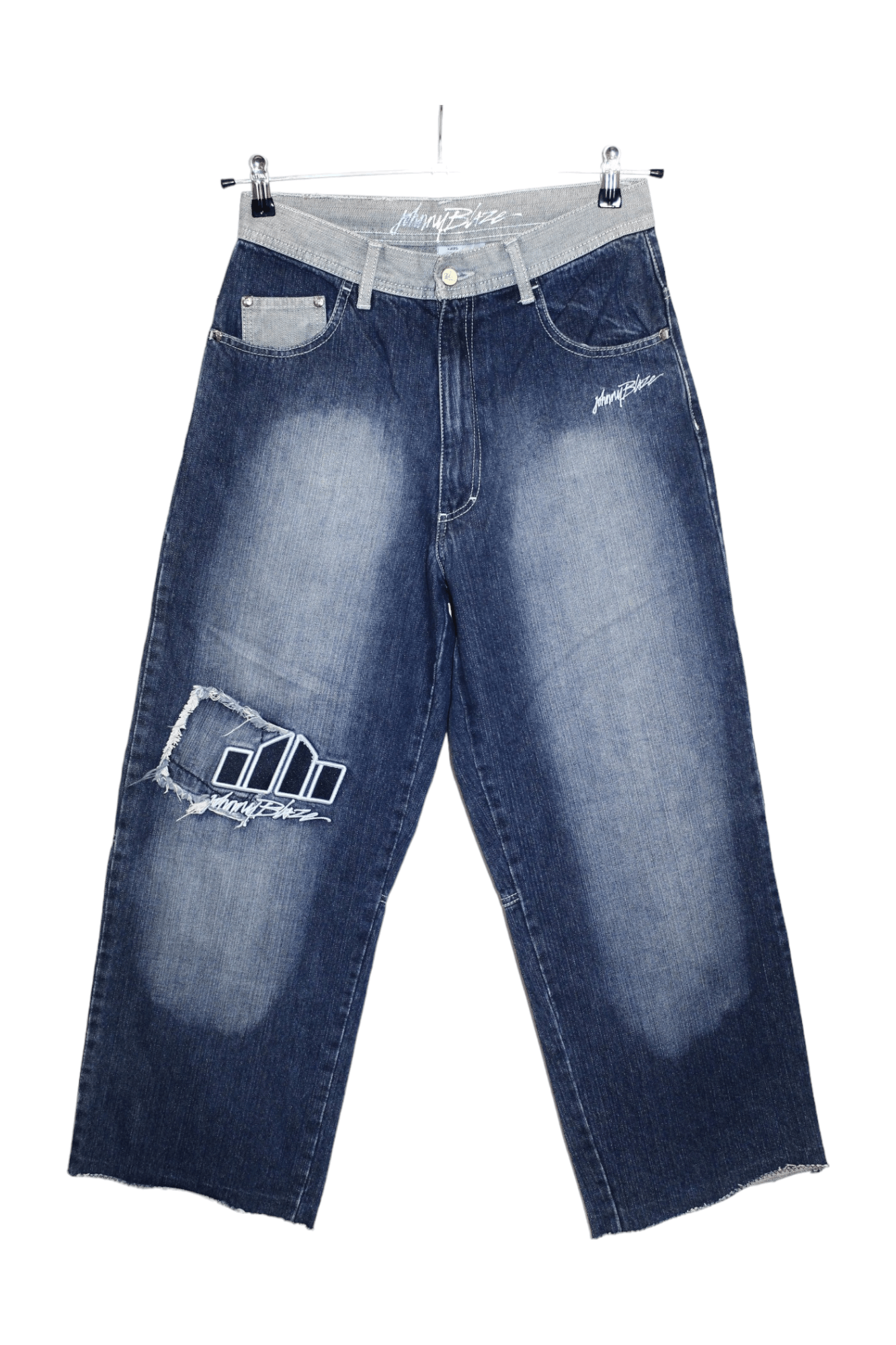 Wu-Tang Clan Johnny Blaze aka Method Man Faded Denim Bootcut Baggy ...