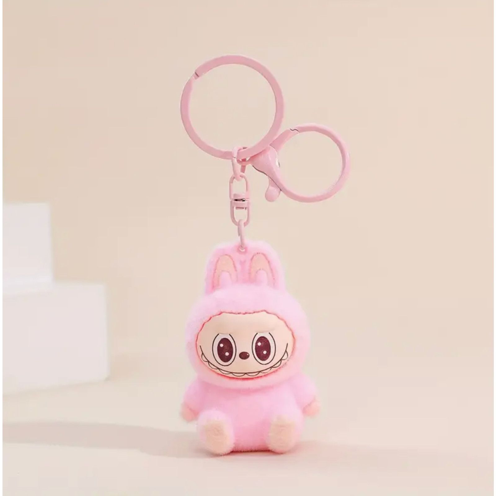 Japanese Brand THE MONSTERS Labubu 3D Popmart Keychain - pink | Grailed