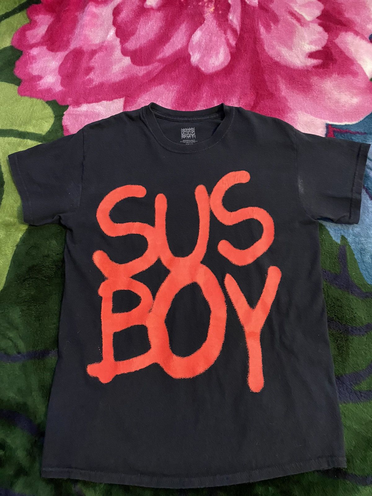 LIL PEEP × Sus Boy × The Anarchy Susboy Anarchy Red T-shirt | Grailed