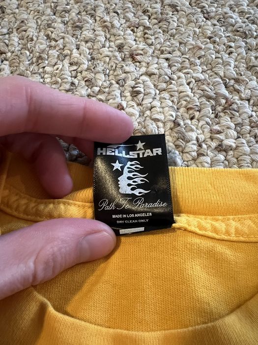 HELLSTAR HELLSTAR Jesus Tee Yellow/Green | Grailed